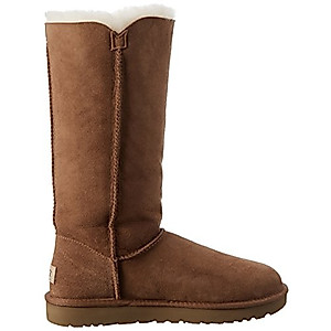 UGG Women's Bailey Button Triplet II Winter Boot, Chestnut, 9 B US