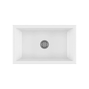 Vintage Tub & Bath 30 X 18 Fireclay Reversible Apron Farmhouse Sink - Matte White