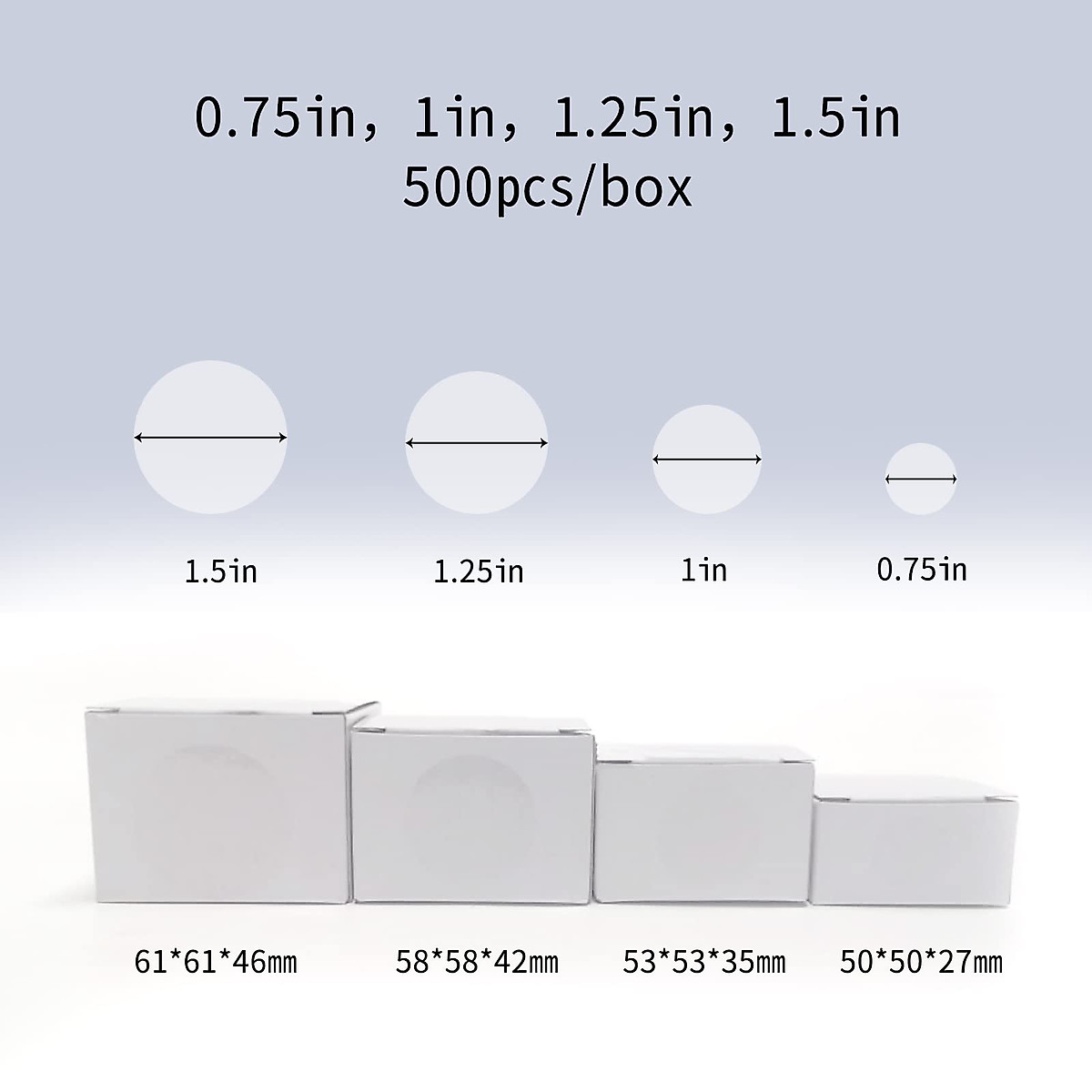 500 Sheets of Transparent Round Sealing Stickers 1.25‘’ Round Stickers Food Sealing Stickers Clear Round Label Sheets Stickers Food Packaging Sealing Stickers