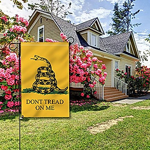 ANLEY Double Sided Premium Garden Flag, Dont Tread On Me Patriotic Garden Flags for Home Decor - Weather Resistant & Double Stitched Yard Flags - 18 x 12.5 Inch