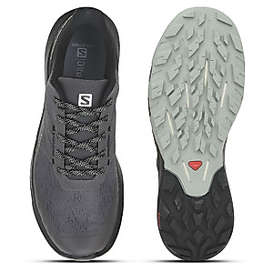 Salomon Men's OUTPULSE Gore-Tex Hiking Shoes for Men, Magnet/Black/Wrought Iron, 9