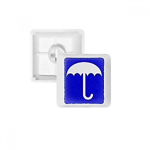 DIYthinker Rain Blue Square Warning Mark Keycap Mechanical Keyboard PBT Gaming Upgrade Kit