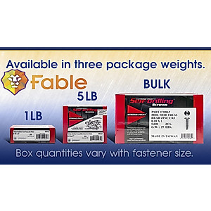 410 Stainless 10 X 1 1/2" Flat Phillips Head Self-Tapping Self-Drilling TEK Screw 1LB Convenient Packaging (100 PCS)