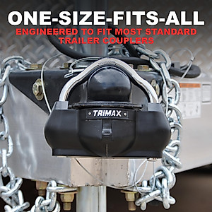 Trimax UMAX100 Premium Universal Dual Purpose Coupler Lock , Black