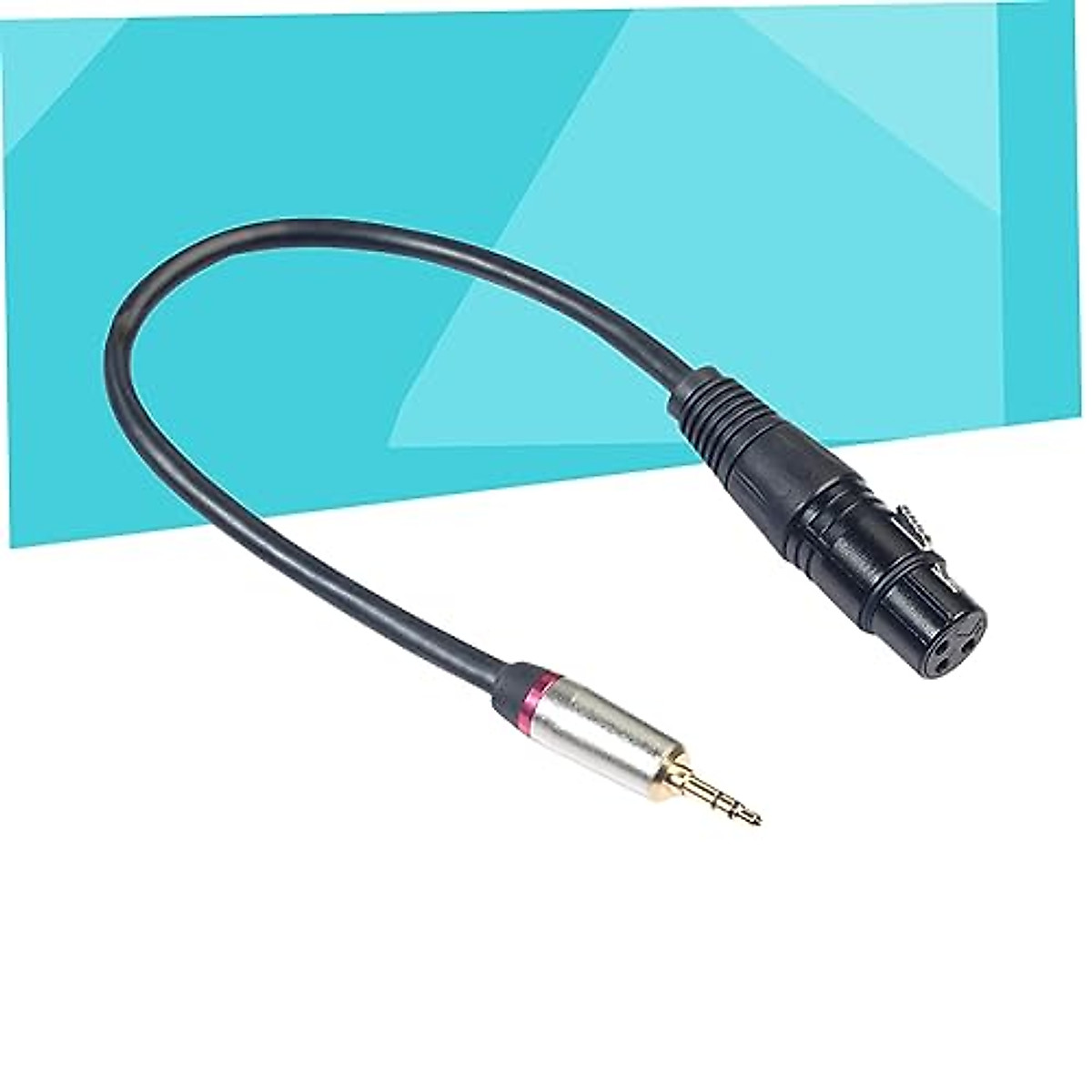 Vaguelly Stereo Headset Adapter to aux Female to Male Stereo Adapter mic Adapter Headset Converter Microphone Adapter Headphones Adapter XLR Adapter 3.5mm to XLR Cable Earphone