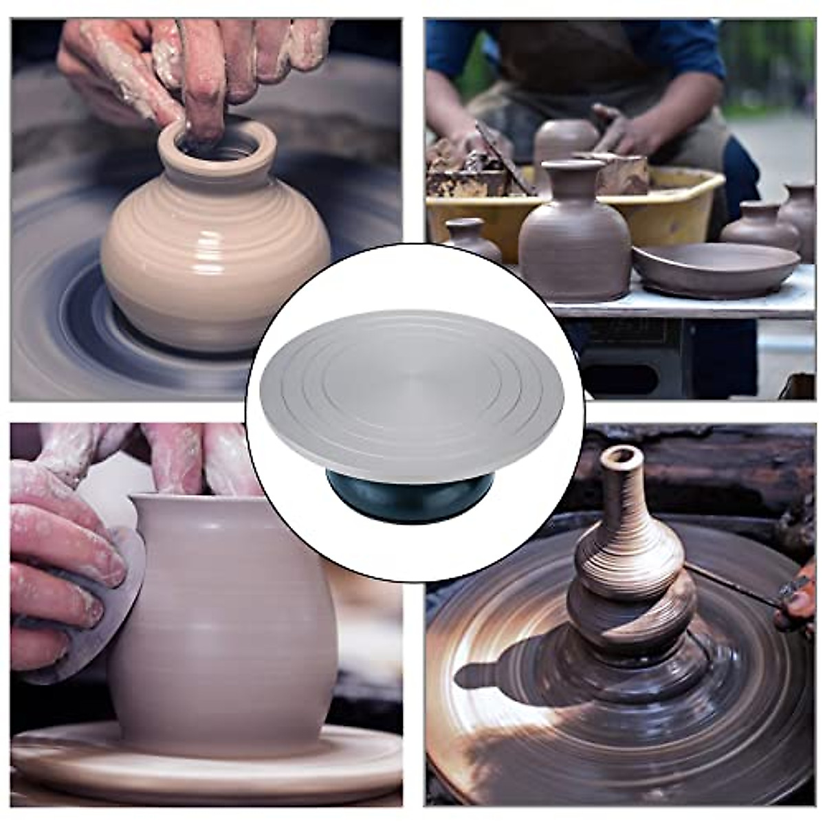 HighFree Large 12 inch Sculpting Wheel, Heavy Duty Banding Wheel All Metal Construction Turntable with Ball Bearings