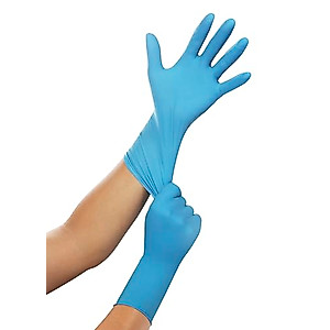 Microflex SafeGrip SG-375 Extra Thick Disposable Latex Gloves for Life Sciences, Automotive w/Textured Fingertips - XL, Blue (Box of 50)