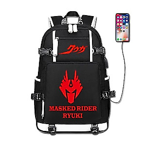 GO2COSY Anime Kamen Rider Backpack Daypack Student Bag School Bag Bookbag Shoulder Bag