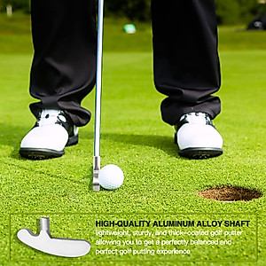 Asyxstar Upgraded Golf Putter, Golf Putter for Him Her - 33" Two Ways Mini Golf Putters for Men Women Kids Right/Left Handed Golfers, Golf Clubs Set with 2 Golf Practice Balls for Any Putting Mat