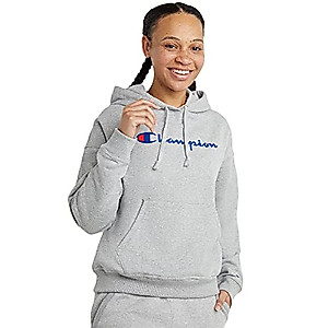 Champion Women's Hoodie, Powerblend, Fleece Hoodie, Sweatshirt for Women, Script (Reg. or Plus)
