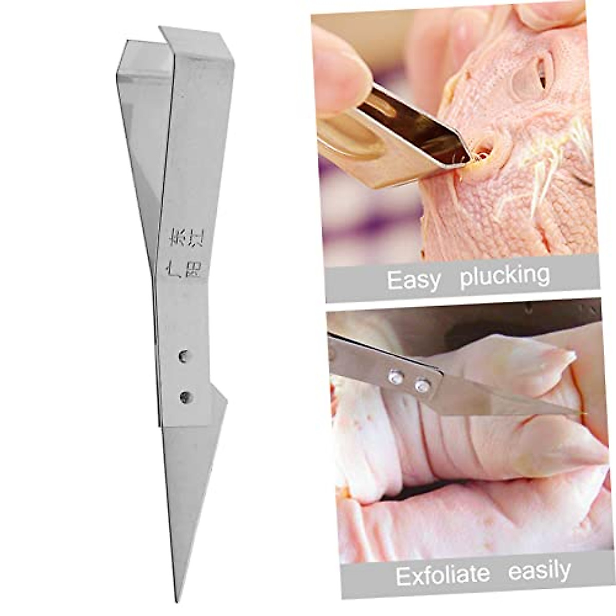 Uonlytech 10pcs Hair Puller Fish Bone Remover Pig Hair Tweezers Grilling Tools Seafood Tools Wool Puller for Kitchen Bone Pluck Tweezers Chicken Hair Tweezers Fishbone Pliers Silver Boneless