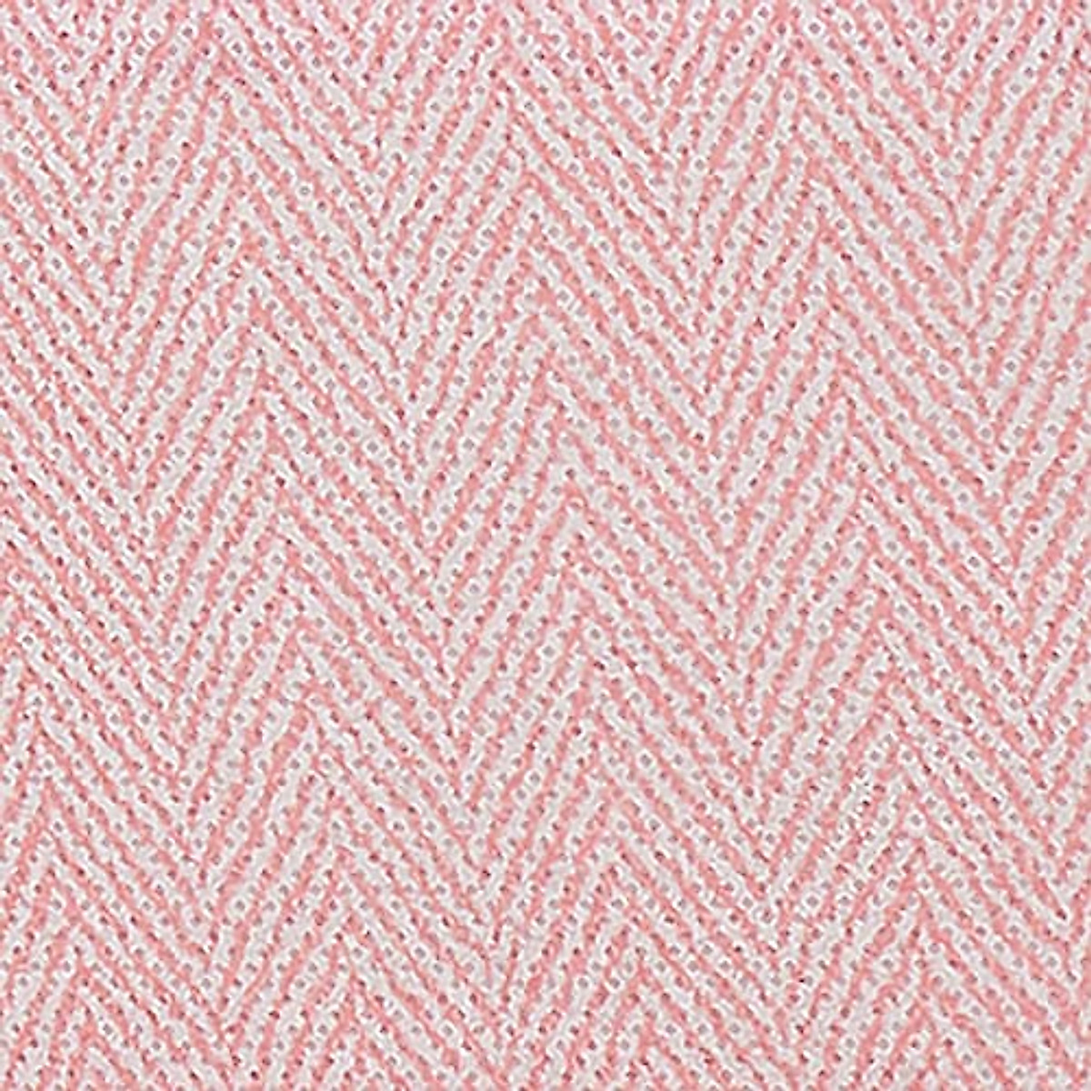 mDesign Fabric Hanging Organizer - Over Closet Rod Storage with 6 Shelves for Baby Nursery Bedroom Organization - Hold Clothes, Linens, Toys, Accessories - Pink Herringbone