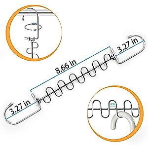 Yahluer 4 Pack Magic Hangers - Metal Hanger 12 Slots - Smart Wardrobe Closet Space Savings Organizer for Pants Trousers Jeans Skirts Tank Top Cami Bra Pajamas Strappy Dress Bathing Suit