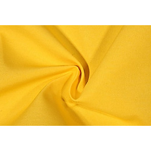 Set of 4 Indoor / Outdoor Pillows - 2 Square Pillows & 2 Rectangle / Lumbar Decorative Throw Pillows - Solid Yellow (17" x 17" Square & 11" x 19" Lumbar)