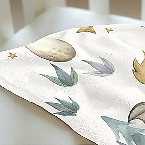 Personalized Baby Blanket - Soft Flying Watercolor Dragon Custom Blanket - Baby Shower Toddler Nursery Bed Blankets Stroller Crib 30x40 in