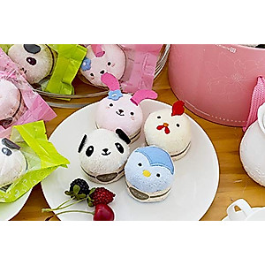 3D Colorful Towel 100% Cotton Cute Kids Washcloth Gift Set for Kids 8.7 x 9.5 inch (Chicken, Rabbit, Penguin, Panda)