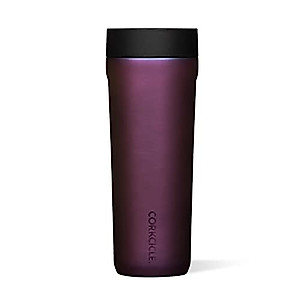 Corkcicle Commuter Cup Insulated Stainless Steel Spill Proof Travel Coffee Mug Keeps Beverages Cold for 9 Hours and Hot for 3 Hours, Nebula, 17 oz