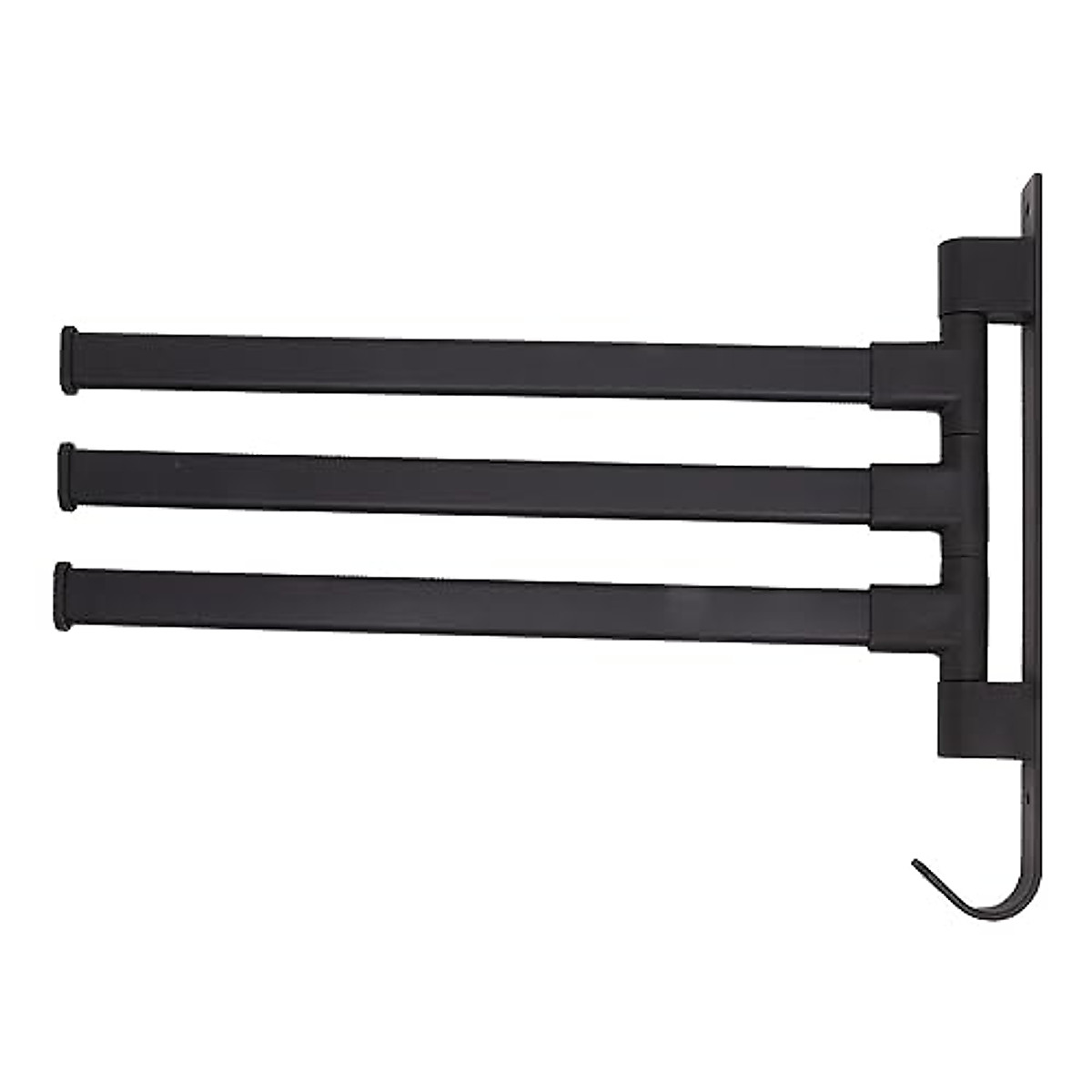 Swivel Towel Rack Hand Towel Bar Bathroom Swing Hanger Towel Rack Holder Wall Mounted Bathroom Corner Hanging Rod(3 Arms)