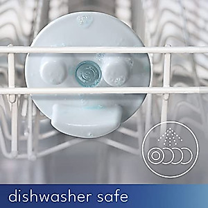 Storage Theory Suction Cup Sponge Holder - White Bathroom and Kitchen Sink Organizer for Round Sponges - No Sponges Included - 1 Pack