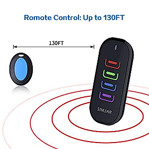 Key Finder with an Extra Transmitter & Up to 131ft Working Range in Open Space, Wireless Remote Control RF Key Finder Locator for Keys Wallet Phone Glasses Luggage Pet Tracker