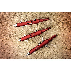 Crown Broadheads by Thorn - 100/125 Grain Broadheads for Crossbow/Compound Bow (100 Grain, Crossbow)