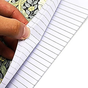 William Morris Soft Cover Travel Journal Notebooks (A5 Size, 6 Pack)