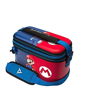 PDP Gaming Officially Licensed Switch Pull-N-Go Travel Case - Mario - Semi-Hardshell Protection - Protective PU Leather - Holds 14 Games & Controller - Works with Switch OLED & Lite - Perfect for Kids