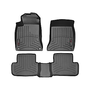 WeatherTech Custom Fit FloorLiners for Mercedes AMG CLA 45, CLA 45 AMG, GLA 45 AMG, CLA-Class, GLA-Class, AMG GLA 45-1st & 2nd Row (44515-1-2), Black