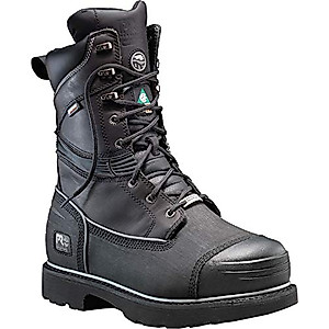 Timberland PRO mens Gravel Pit 10 Inch Steel Toe Mining industrial and construction boots, Black, 10.5 US