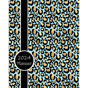 2024 Planner: Daily Weekly and Monthly Calendar | Schedule Organizer | January to December | Animal Print