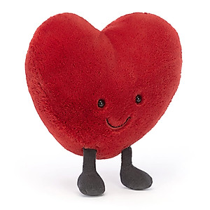 Jellycat Amuseables Red Heart Stuffed Plush | Valentine's Day Gifts for Kids, Boys, Girls, Teens, Men and Women