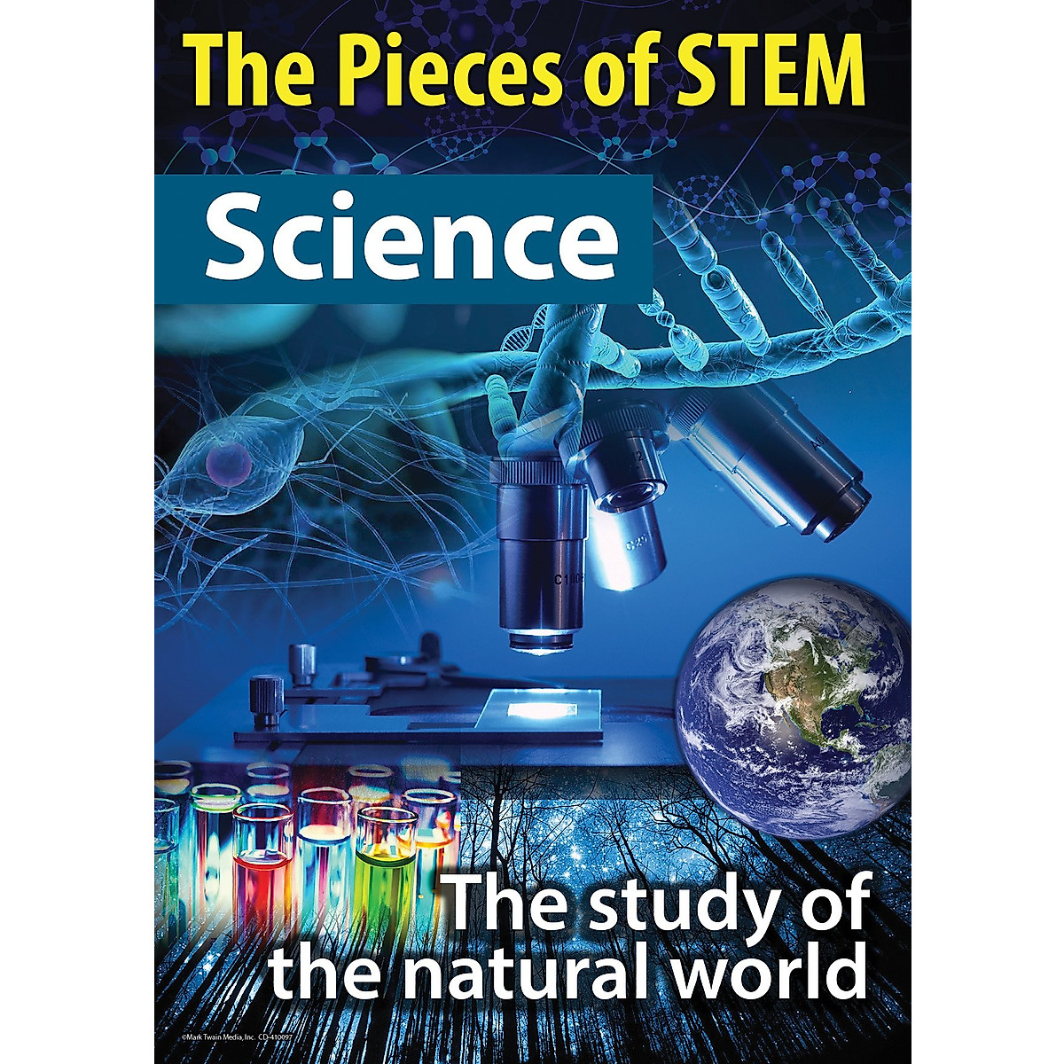 Mark Twain STEM Bulletin Board Set, 17" x 24", Multicolor