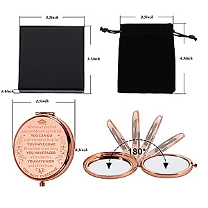 Compact Mirror 2023 Graduation Gifts for Her Teen Girl Women College High School Master Senior Grad Gift Daughter Female Friend Inspirational Nurse Graduate Birthday Valentines Stocking Stuffers Gifts