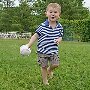 CatchStar Plush Baseball Stuffed Baseball Toy Durable Baseballs Plush Toy Soft Sports Ball Toy Gift for Kids Boy Baby Children Infant Toddler 4"