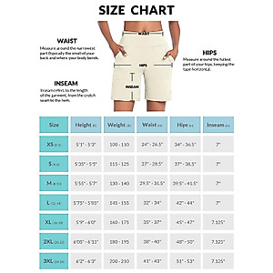 BALEAF Women's 7" Athletic Long Shorts High Waisted Running Bermuda Shorts with Pockets Khaki Medium
