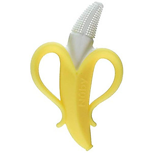 Nuby Nananubs Banana Massaging Toothbrush, Yellow