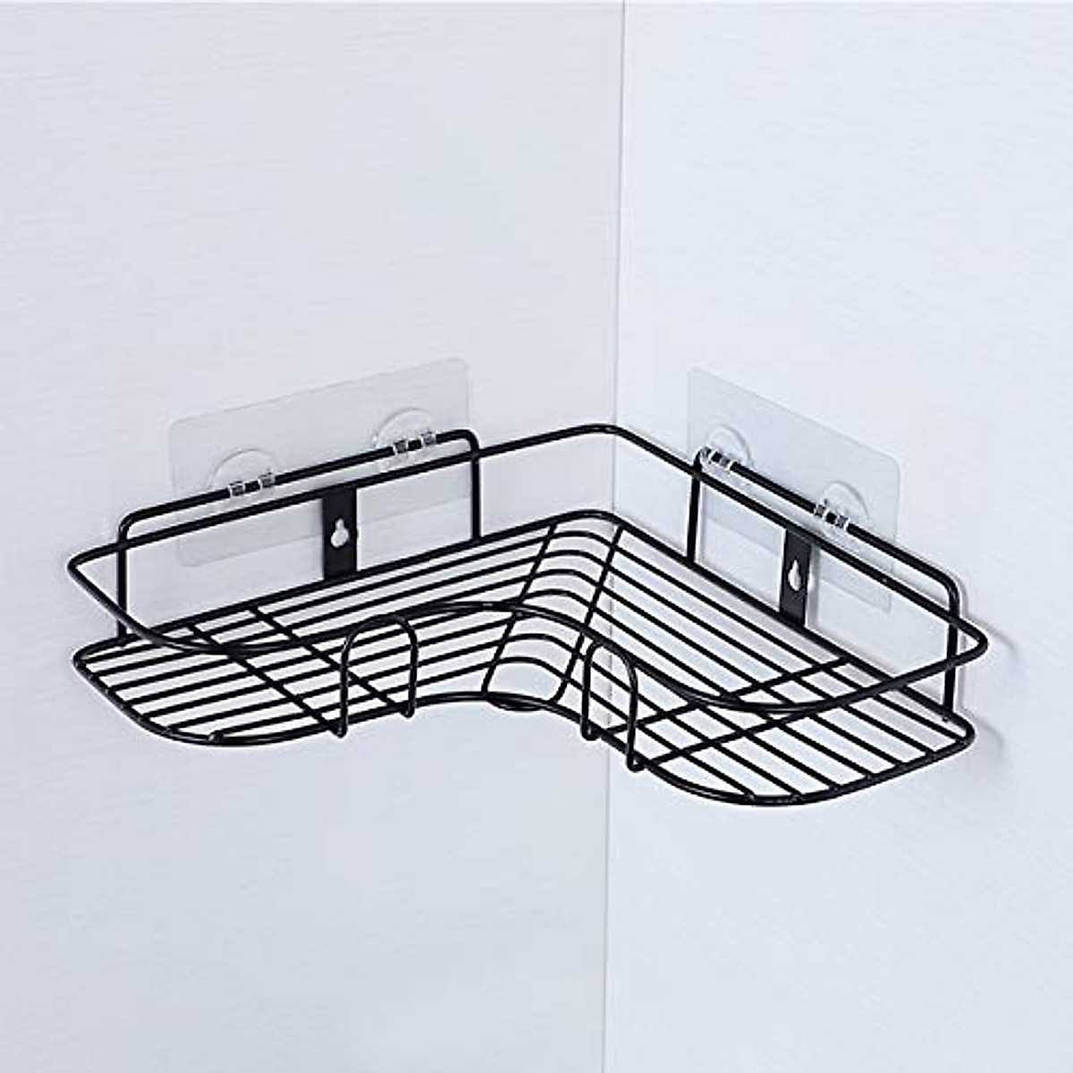 LAIGOO 8 Pcs Replacement Adhesive Stickers for Shower Caddy Corner, No Drilling Wall Hooks Adhesive Strips for Bathroom Shelves