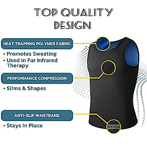 Unloshe CGTFY Gynecomastia Compress Tank Top, Compression Tank Top Men, Men Slimming Body Shaper Vest (L/XL,Black)