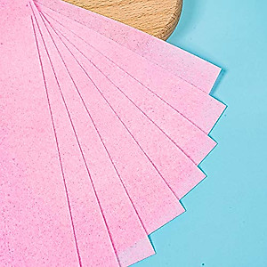 Whaline 400 Pieces Non-Woven Wax Strips Body and Facial Pink Waxing Strips Hair Removal Wax Muslin Small Large Epilating Waxing Strips for Arms Legs Underarm Bikini Hair Removal, Excluding Wax
