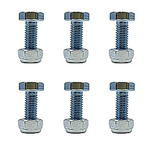 CoKoou Replacement Snow Blowers Auger Shear pin Bolts and Nuts for Honda HS1132 HS624 HS828 HS928 HS724 HSS Series 724 928 1332 (Set of 6)