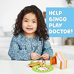 Bluey Bingo's Playroom, with 2.5" Figure, Canopy, Table, Computer, Rug, and Xylophone
