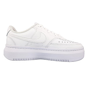 Nike Womens W Court Vision Alta LTR Running Shoe, White, 9 US