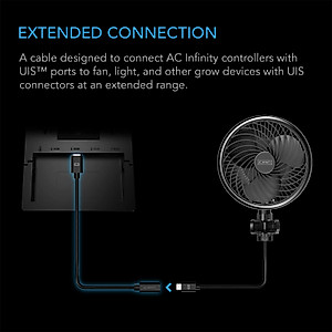 AC Infinity UIS Controller to Device Cable for Controller 69 PRO and PRO+, Male to Male, 10 Foot Connection Extender Cord, Works with CLOUDRAY, CLOUDLINE, IONFRAME, CLOUDFORGE, and More