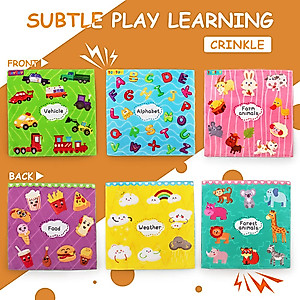 Magic Baby Tissue Box Toy,Funny Sensory Toys for Toddlers,Montessori Toys for Babies 6-12 Months,Soft 6-9-12-24 Month Old Baby Toys,Early Learning Infant Toys Gifts with Crinkle Squares Play Scarves