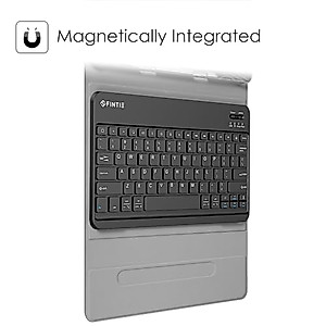 Fintie Keyboard Case for Samsung Galaxy Tab S8 Plus 2022/S7 FE 2021/S7 Plus 2020 12.4 Inch with S Pen Holder, Slim Stand Cover Detachable Wireless Bluetooth Keyboard, Emerald Illusions