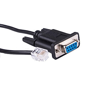 Suamdoen DB9 to RJ11 RJ12 6P6C LAN Network Serial Console Cable for Sevo Drive Leadshine Stepper Communication
