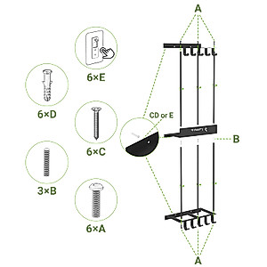 HGFITNIT Towel Racks 1PCS,Towel Racks for Bathroom,35 inch Towel Rack Wall Mounted with Metal Shelf and 10 Hooks Can Holds 6 Large Towels,for Modern Small Space Bathroom Towel Storage (Black)