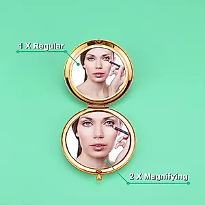 Travel Lover Gift for Women Traveler Gift Travel Makeup Mirror for Sister Friend Daughter Traveler Lover Present Ideas Motivational Folding Makeup Mirror for Niece Girl Bestie Christmas Birthday