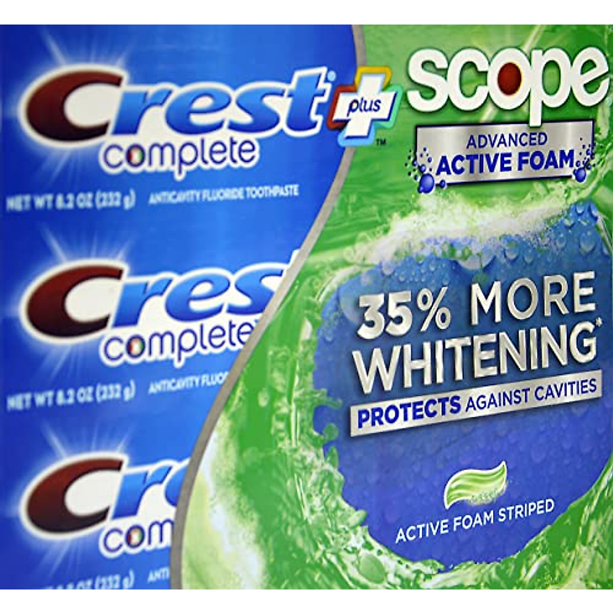 Crest Complete Whitening + Scope Mint Outlast Toothpaste, 5 pk./7.3 oz