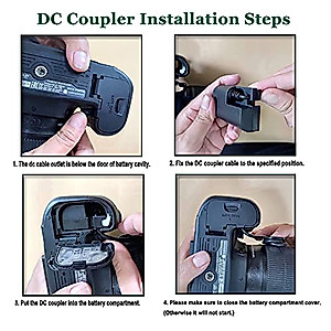 ACK-E6 AC Power Adapter Gonine Decode ACK-E6 + DR-E6 DC Coupler Kit (LP-E6/LP-E6N Battery Replacement) for Canon EOS 70D/7D, EOS 60D/6D, EOS 5D Mark II III, EOS 5DS, EOS 5DS-R Camera.